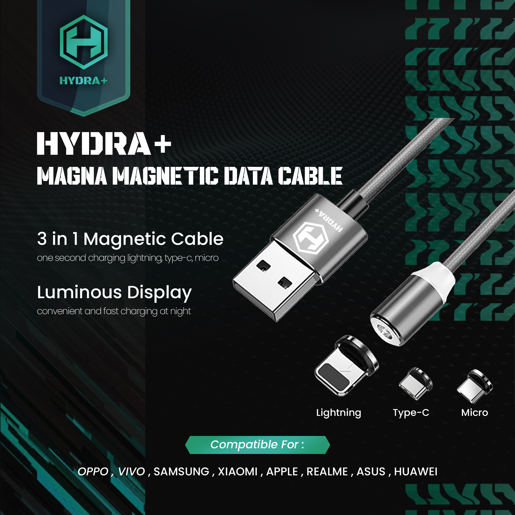 HYDRA+ MAGNA MAGNETIC CABLE - Hydraplus